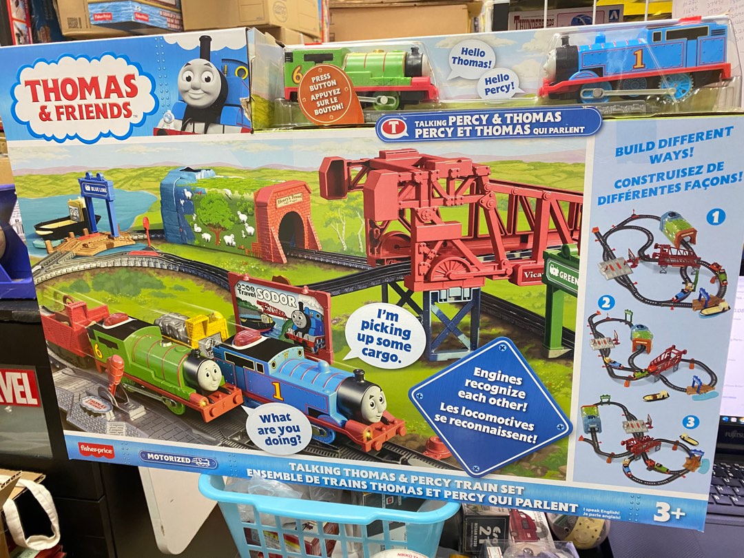 Thomas & Friends Trackmaster Talking Thomas & Percy Set, 興趣及遊戲, 玩具 & 遊戲 ...