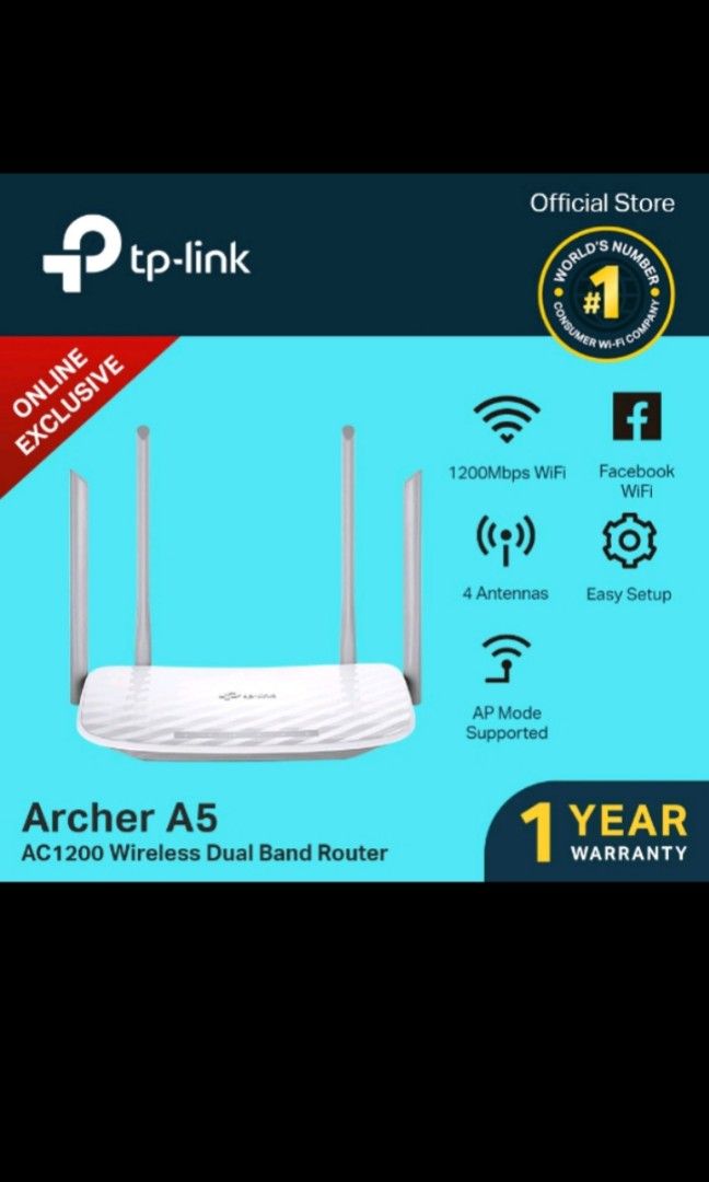 Tp link Archer A5, Computers & Tech, Parts & Accessories, Networking on Carousell
