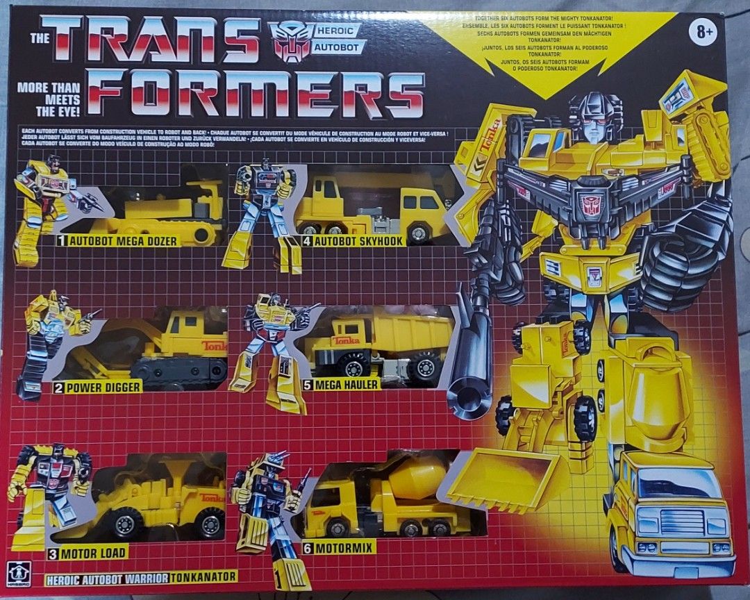 Transformers Tonka Collab Yellow Devastator Reissue: G1 G2 Autobot ...