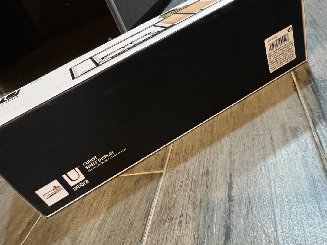 Umbra Cubist Floating Shelf, Small, Black, Furniture & Home Living ...