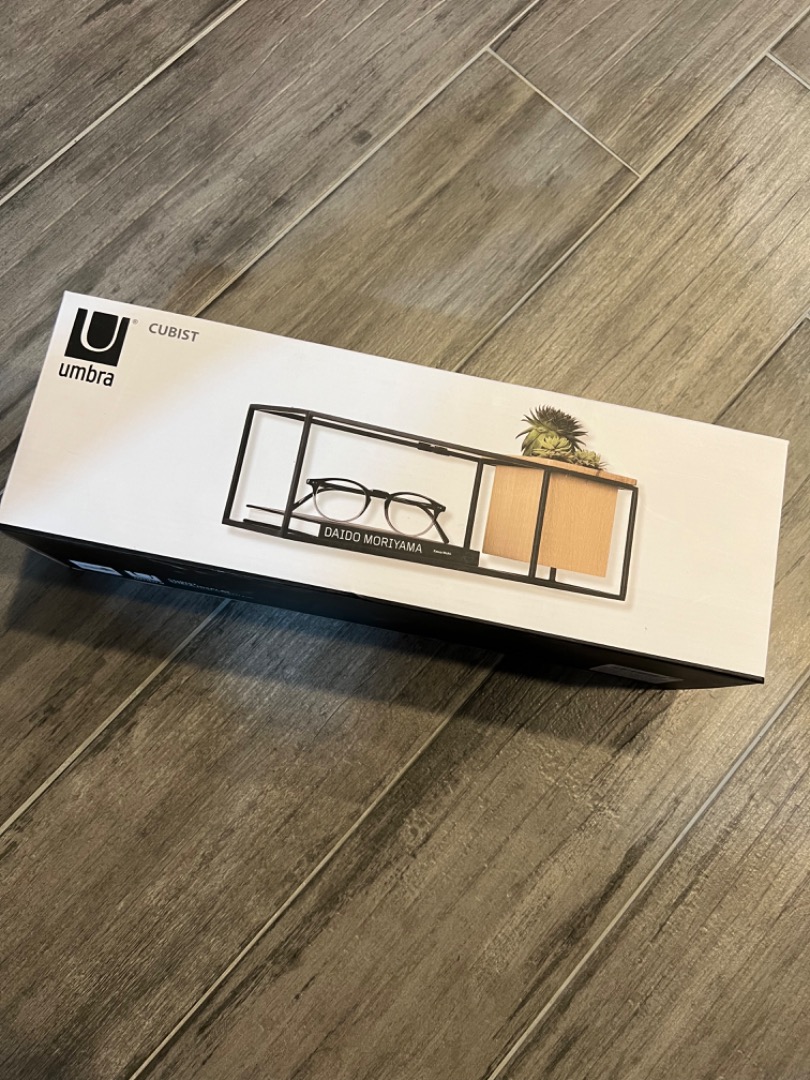 Umbra Cubist Floating Shelf, Small, Black, Furniture & Home Living ...