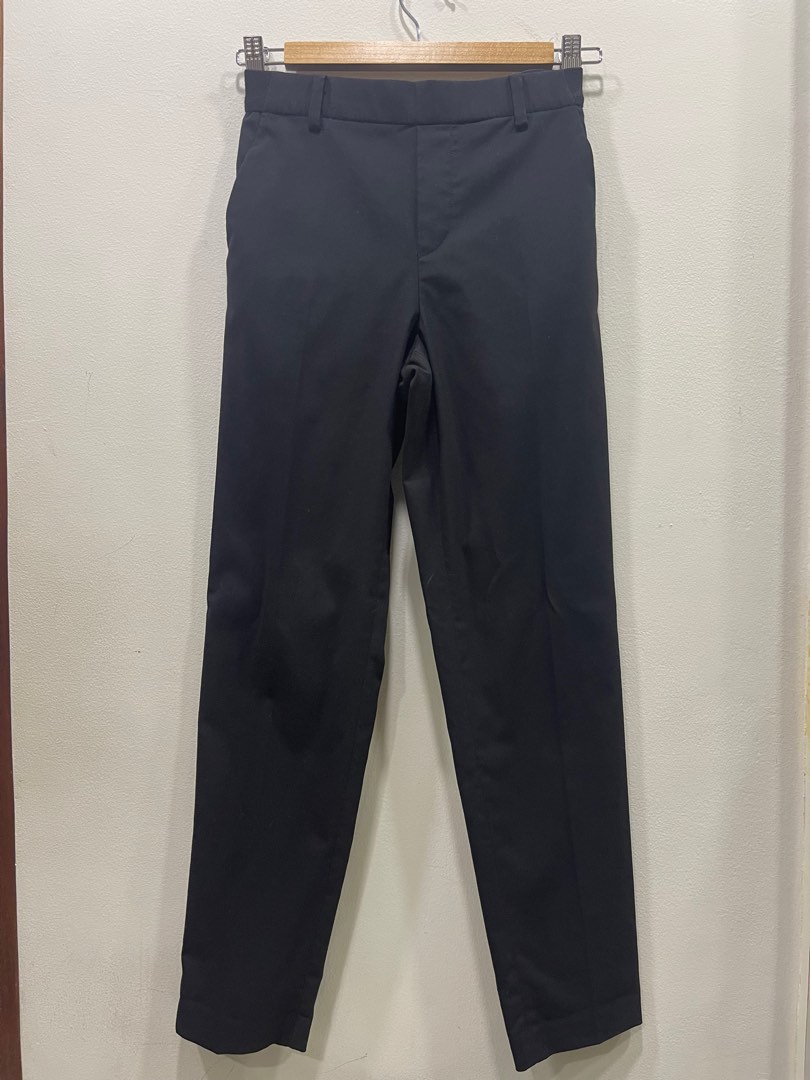 Uniqlo Black Slacks, Women's Fashion, Bottoms, Jeans on Carousell