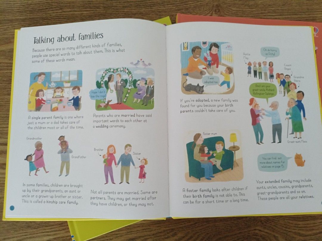 Usborne hardcover book family friends feelings, Hobbies & Toys, Books ...