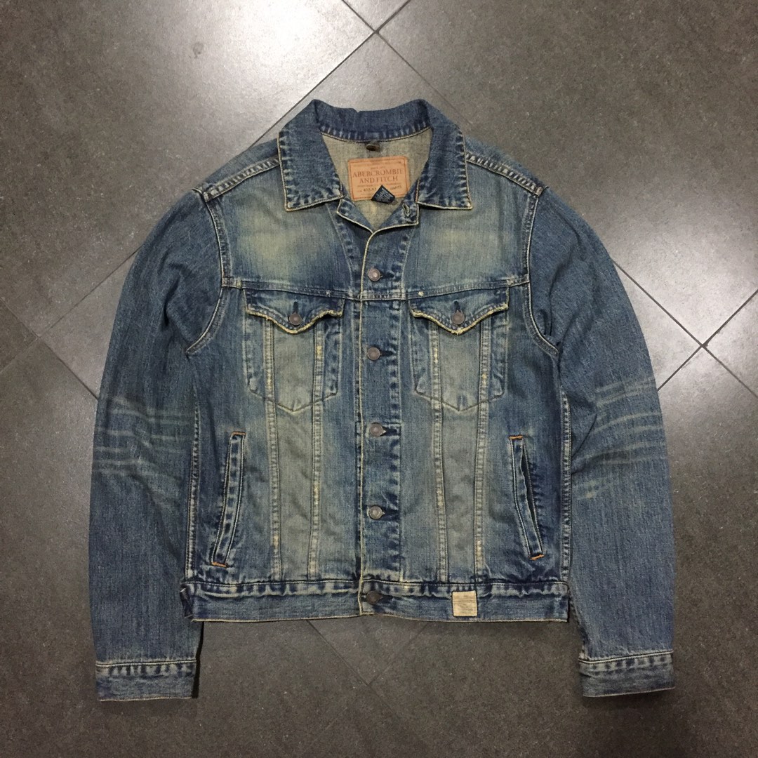 Vintage Abercrombie and Fitch Denim Jacket, Men's Fashion, Coats ...