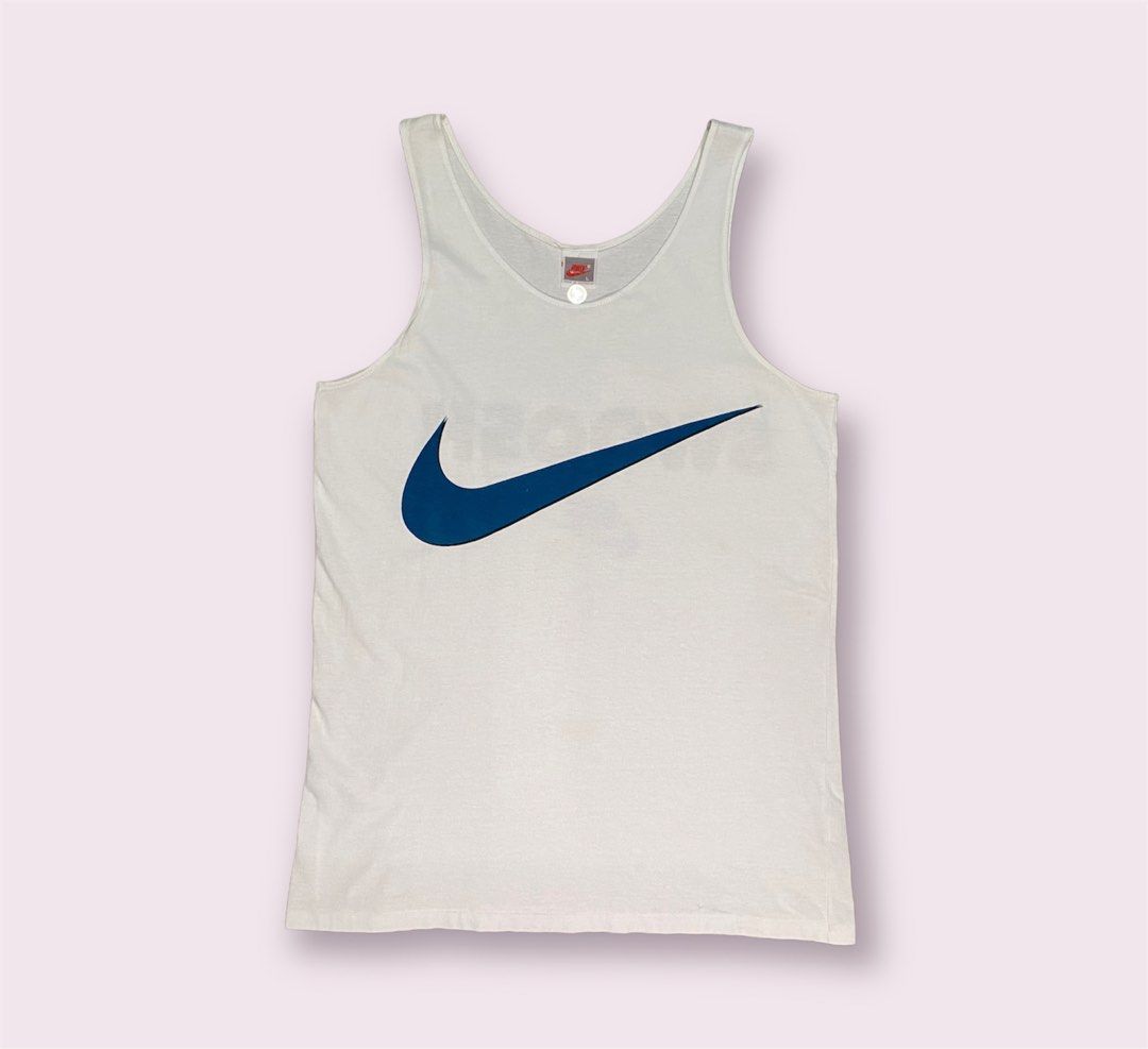 Vintage Nike Swoosh Singlets Streetwear, Men's Fashion, Tops & Sets ...