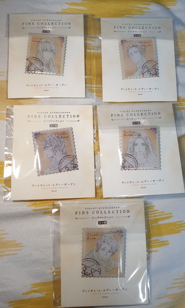 Violet Evergarden Stamp Pins Collection, Hobbies & Toys, Memorabilia ...