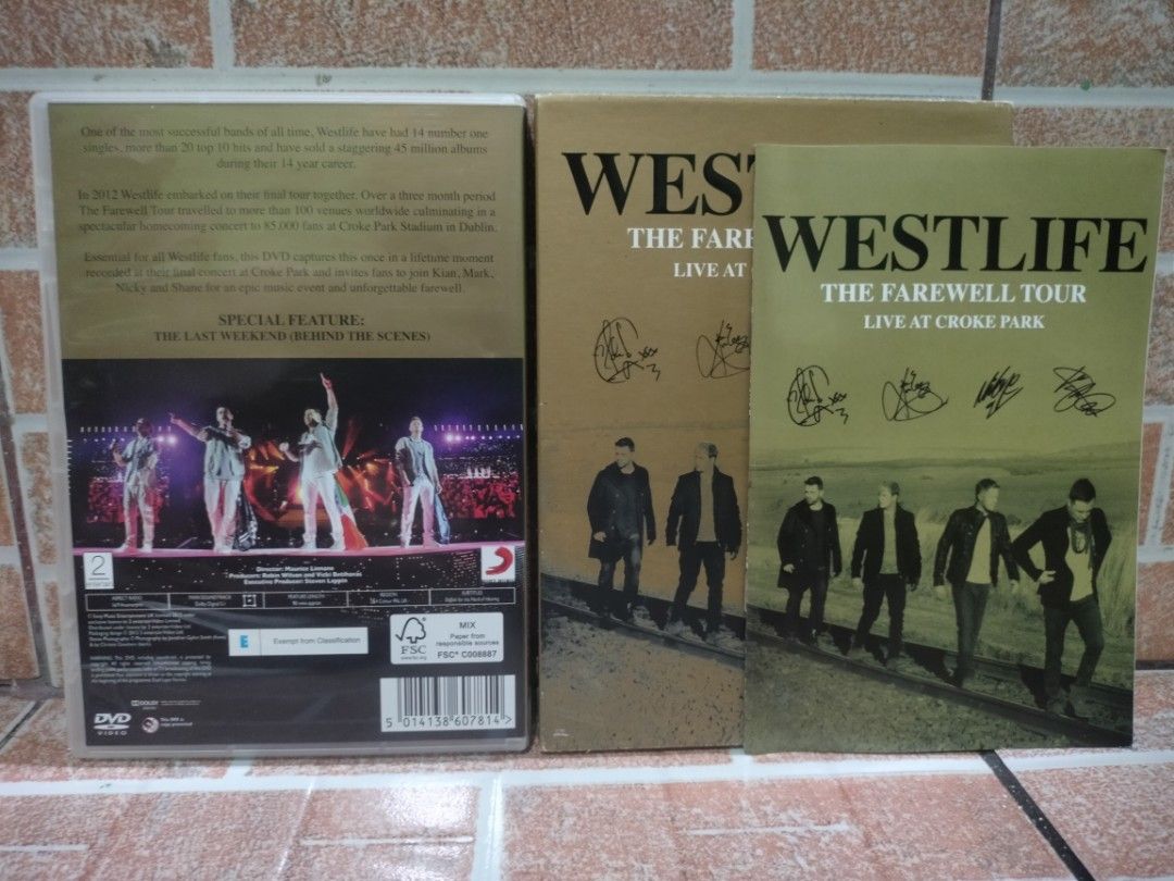 westlife dvd concert the farewell tour, Hobbies & Toys, Music & Media ...
