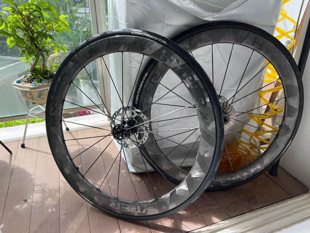 Winspace Hyper Wheelset 50mm Disc Brake hyper wheels, Sports Equipment ...