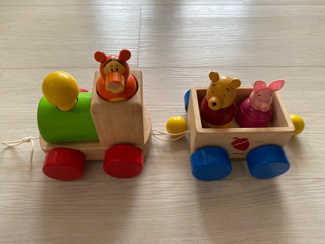 Wooden Toys Winnie the Pooh Choo Choo Train, Hobbies & Toys, Toys ...
