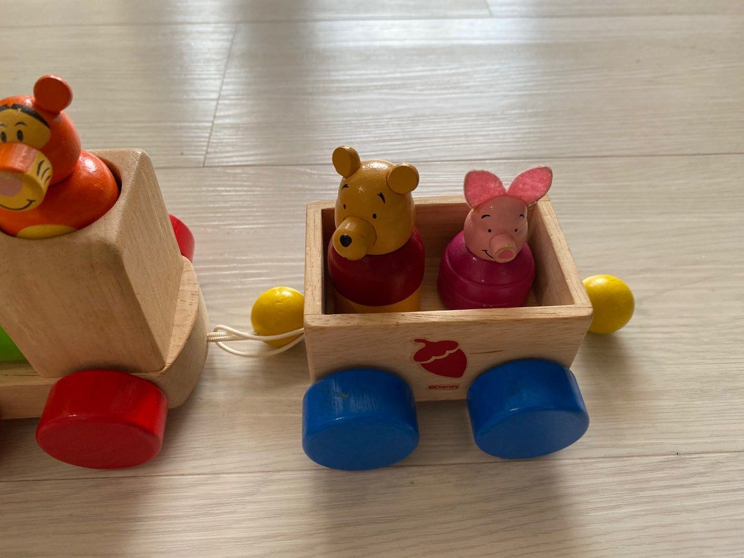 Wooden Toys Winnie the Pooh Choo Choo Train, Hobbies & Toys, Toys ...