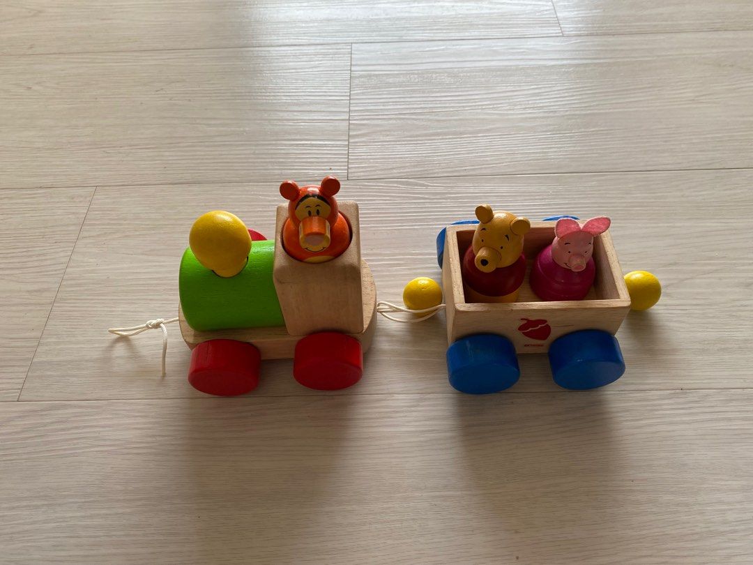 Wooden Toys Winnie the Pooh Choo Choo Train, Hobbies & Toys, Toys ...