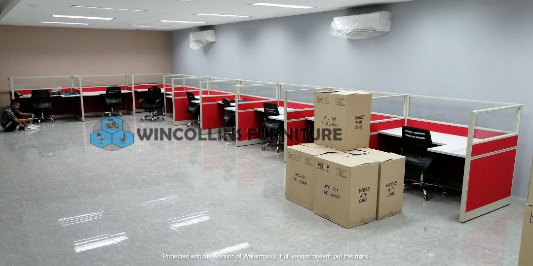 Workstation Cubicles Partition- Training Cubicles, Furniture & Home ...