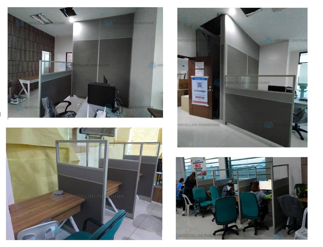Workstation Cubicles Partition- Training Cubicles, Furniture & Home ...