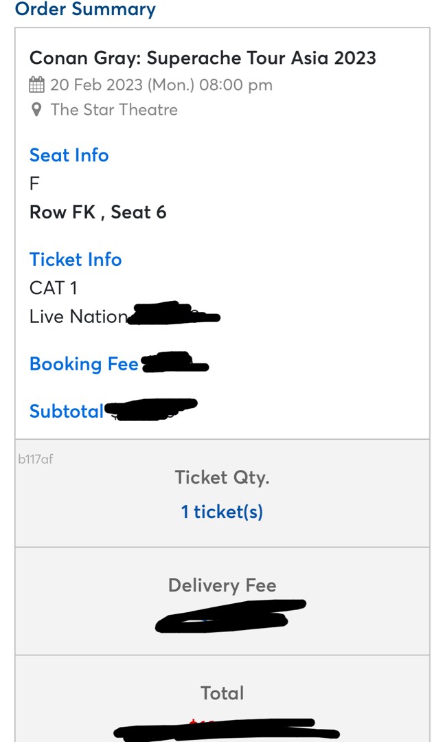[WTS] conan gray concert tickets !!, Tickets & Vouchers, Event Tickets ...