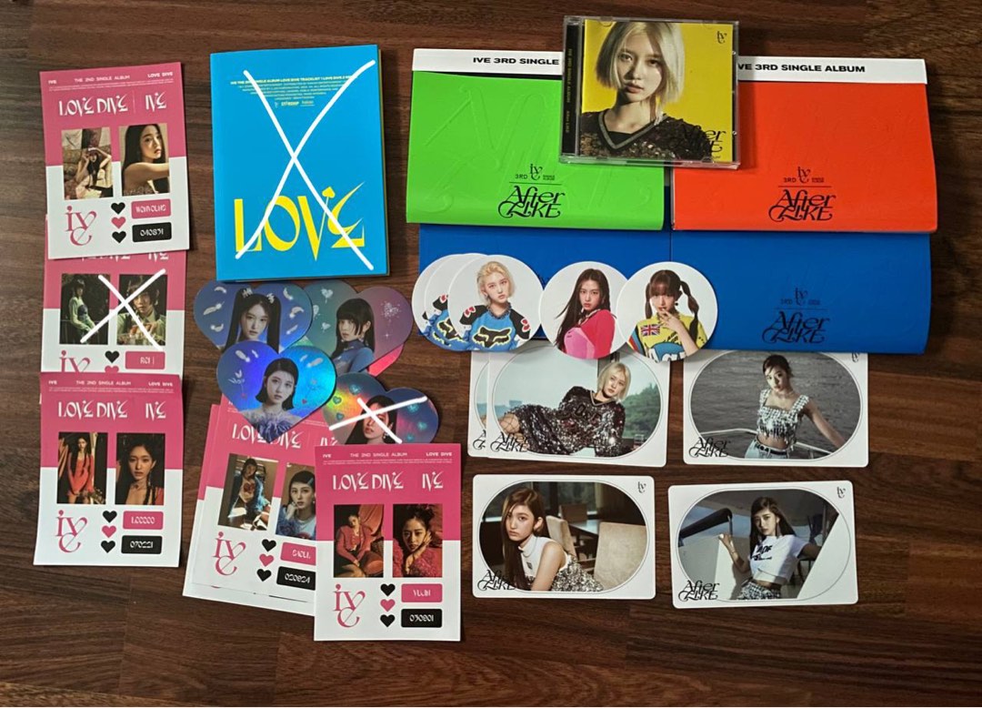 wts ive unsealed albums and inclusions, Hobbies & Toys, Memorabilia ...