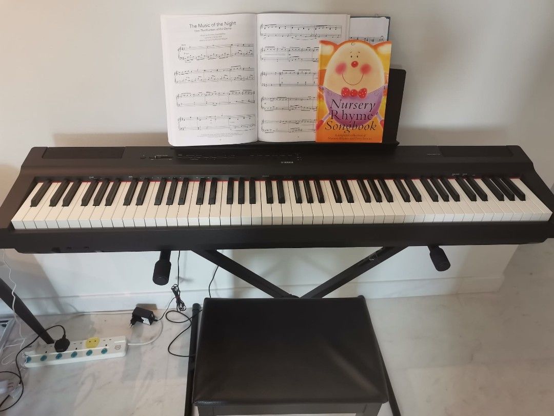 Almost new, Yamaha P45 digital piano, with weighted keys, Hobbies ...