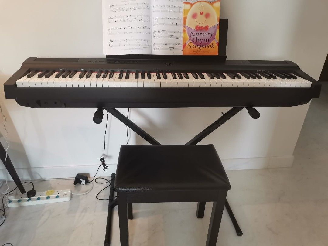 Almost new, Yamaha P45 digital piano, with weighted keys, Hobbies & Toys, Music & Media, Musical ...