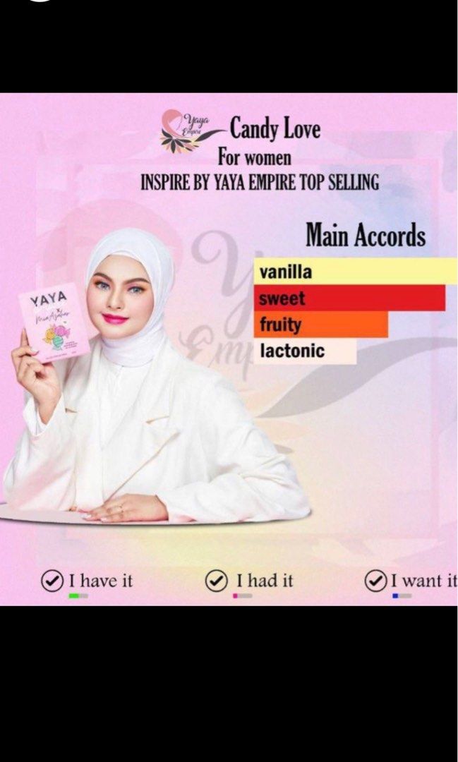 candylove yaya empire x mia azhahar perfume , Beauty & Personal Care ...