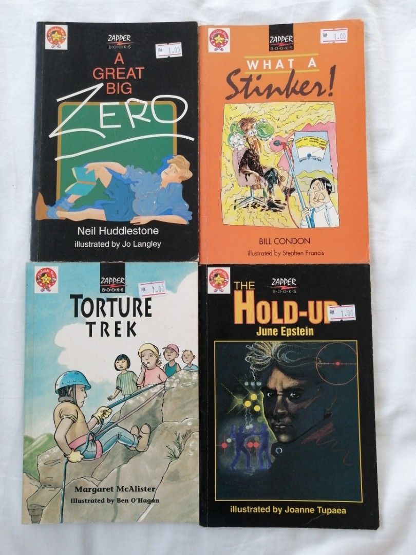 ZAPPER BOOKS: A Great Big Zero What A Stinker! Torture Trek The Hold-Up ...