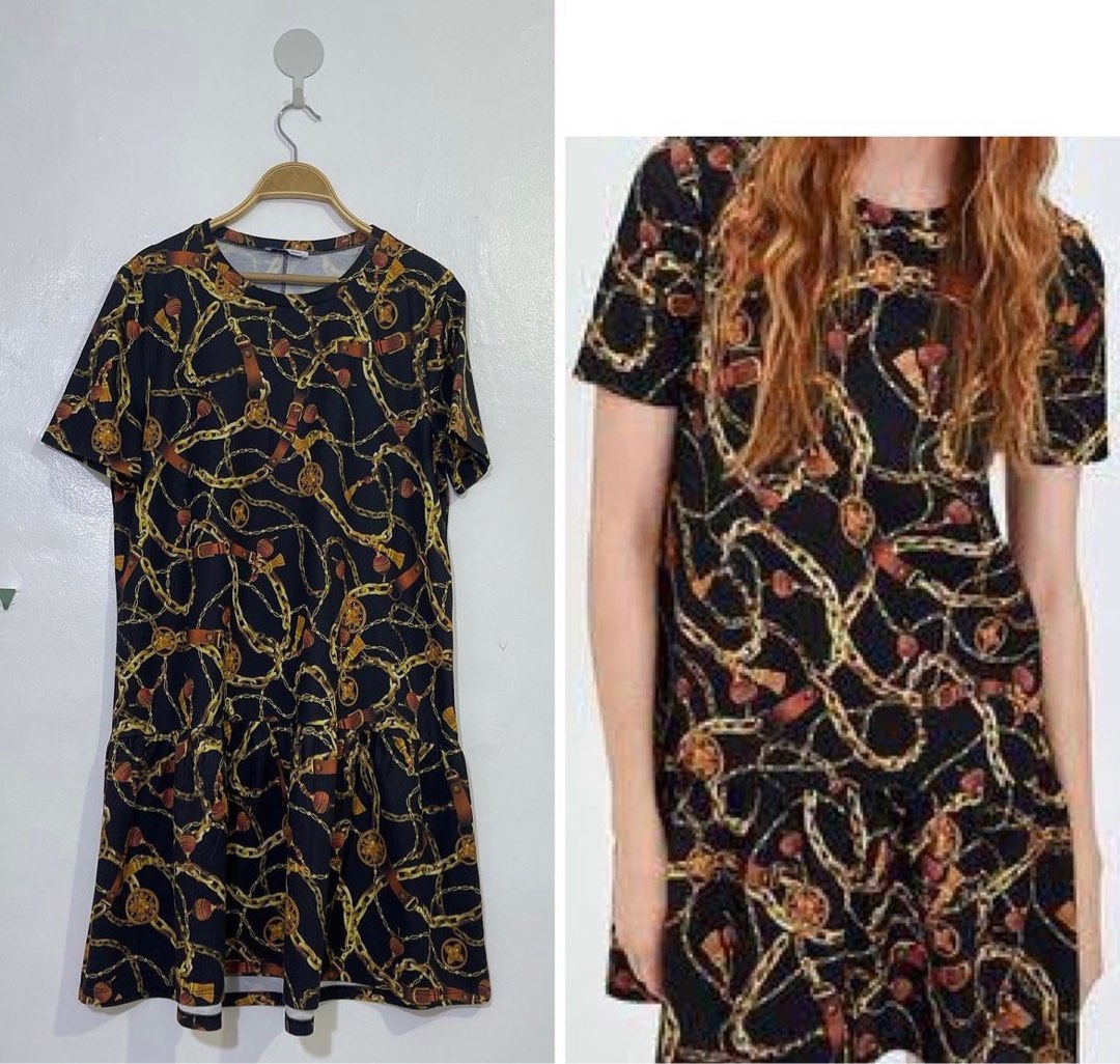 Zara chain dress — small but runs big, Women's Fashion, Dresses & Sets ...