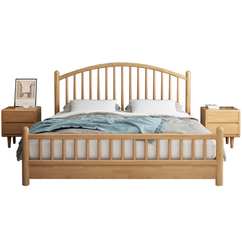 02 Wensa queen solid wood bed frame, Furniture & Home Living, Furniture ...