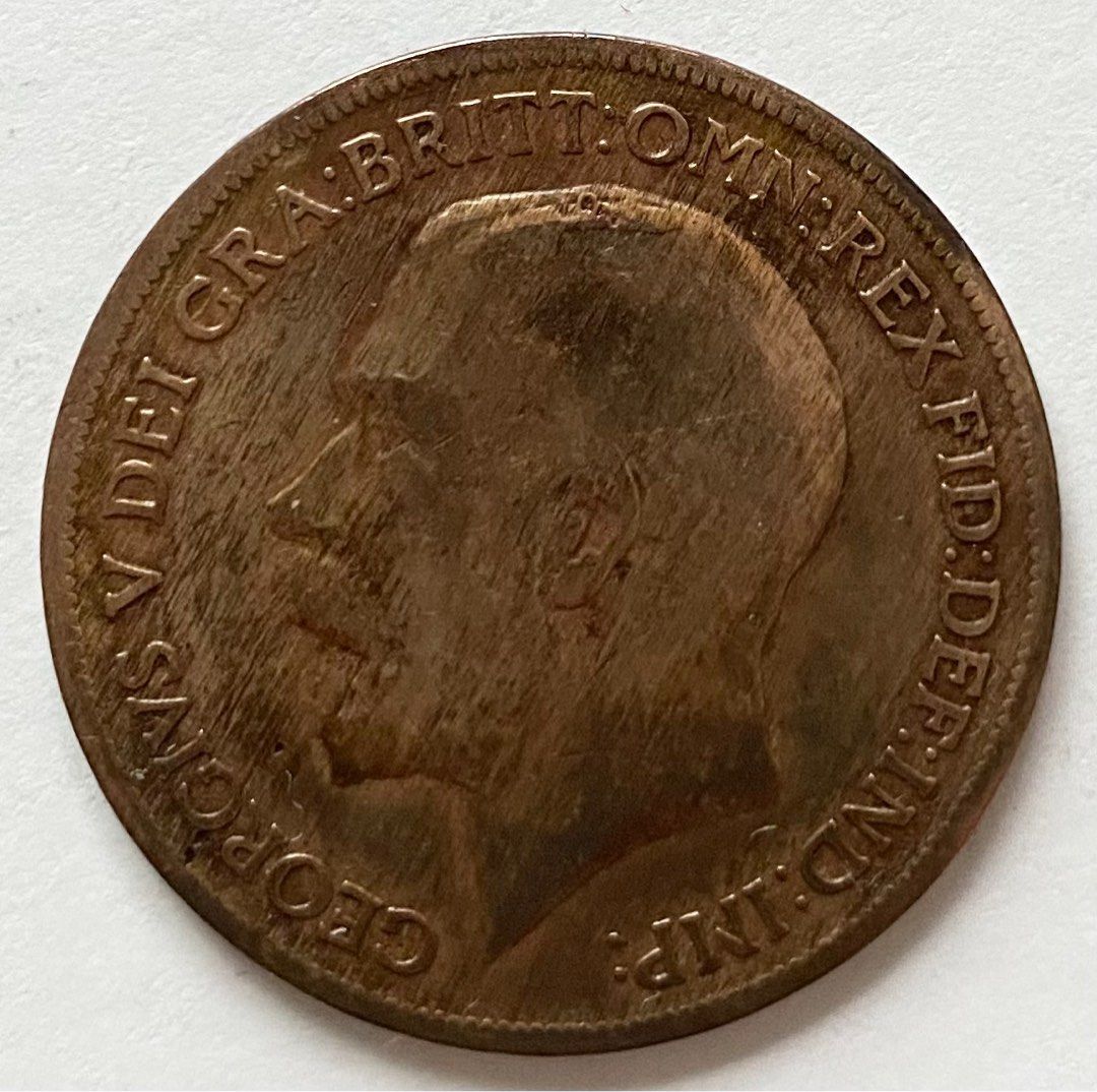 1920 King George V One Penny, Hobbies & Toys, Memorabilia ...