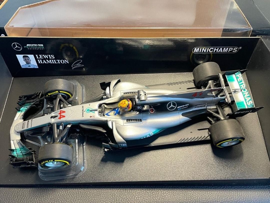 2017 Lewis Hamilton world champion Mercedes GP Minichamps 1/18th model ...