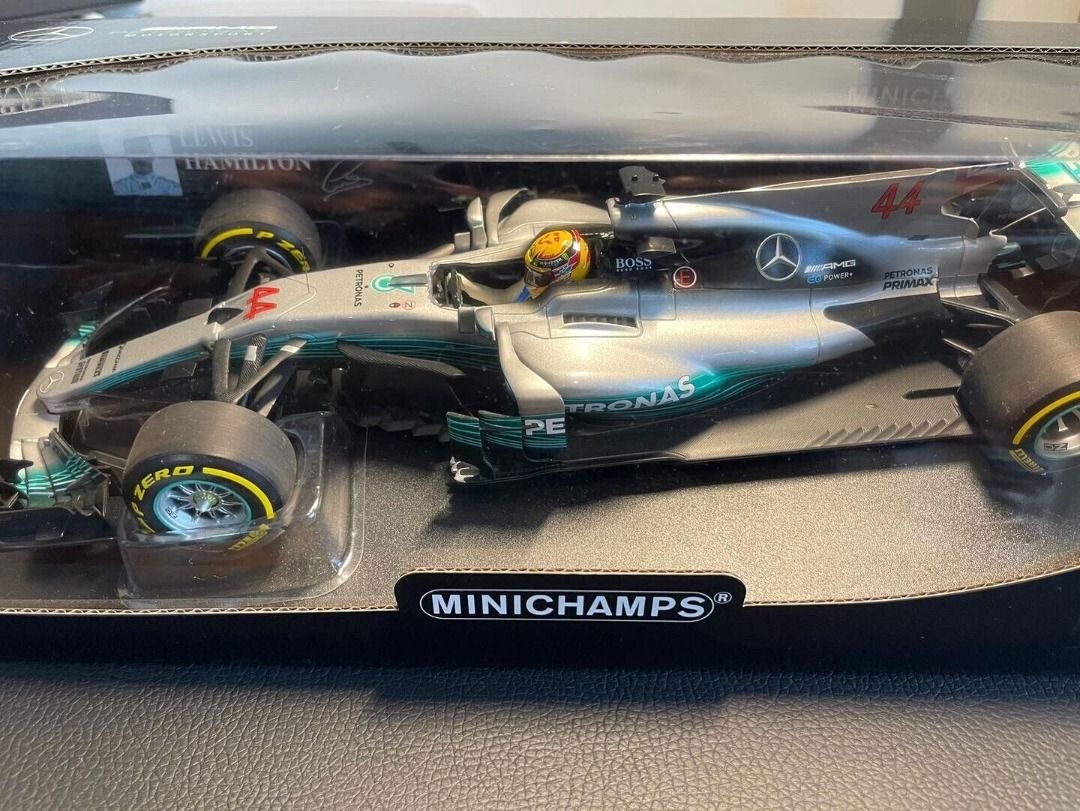 2017 Lewis Hamilton world champion Mercedes GP Minichamps 1/18th model ...