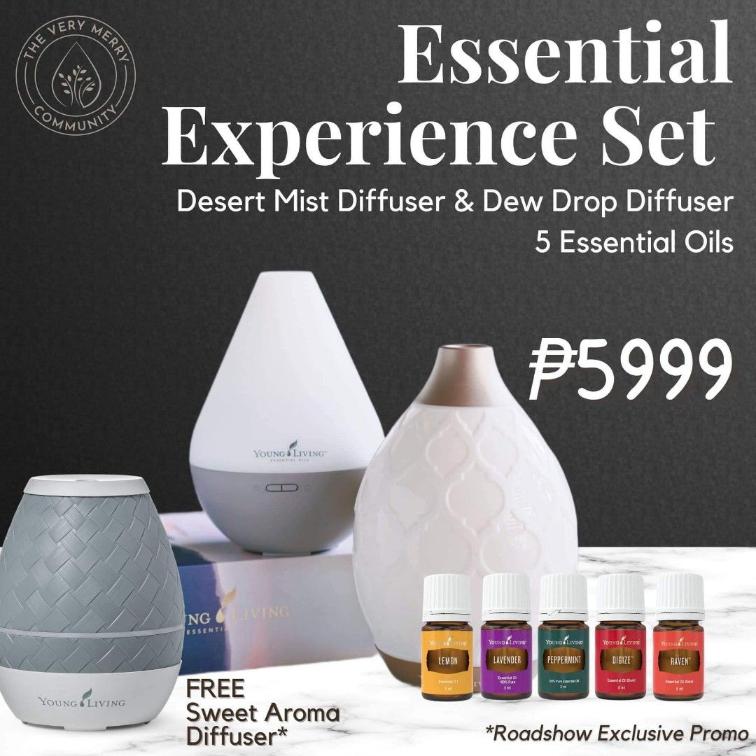 2+1 Diffusers and 5 Essential Oils (Young Living Essential Experience ...