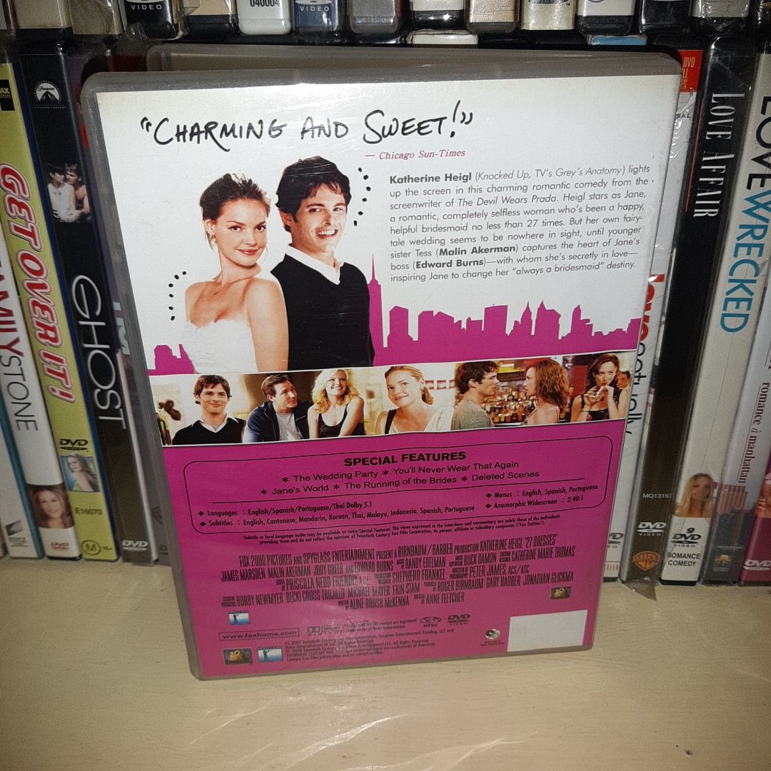 27 Dresses DVD, Hobbies & Toys, Music & Media, CDs & DVDs on Carousell