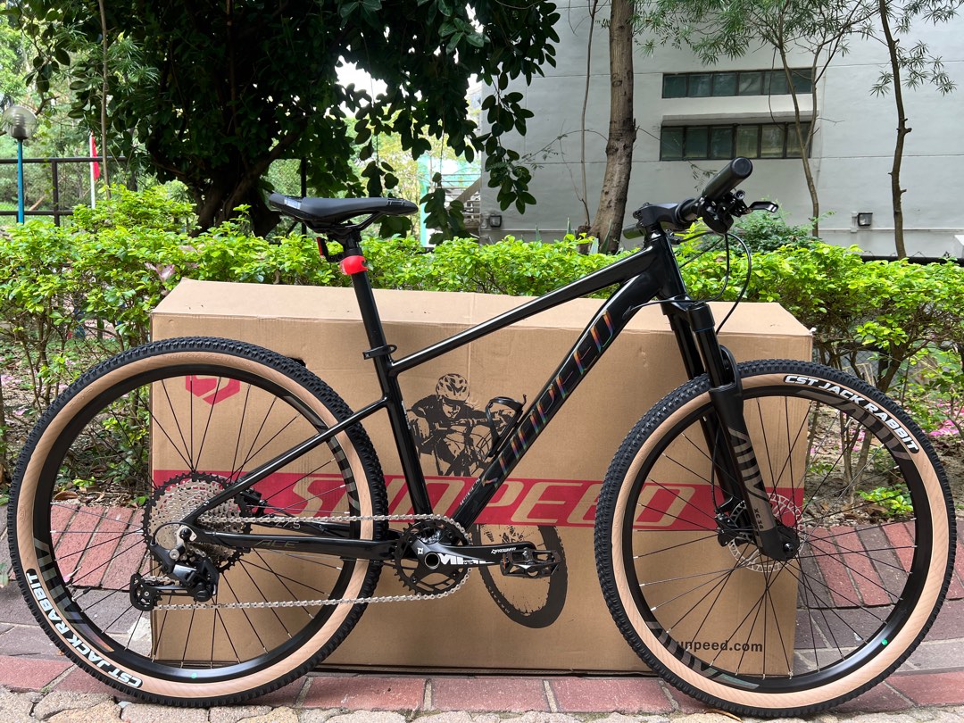 黑色現貨 15.5尺寸 SUNPEED ACE 12速 油剎 鋁合金 山地車 送水架前後蛙燈叮叮, 運動產品, 單車及配件, 單車 ...