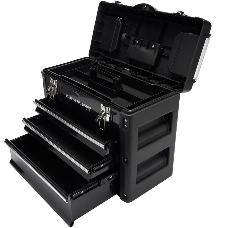 LifeLine USA Pro 3 Drawer Work Station toolbox tool box for bike bicycle repair