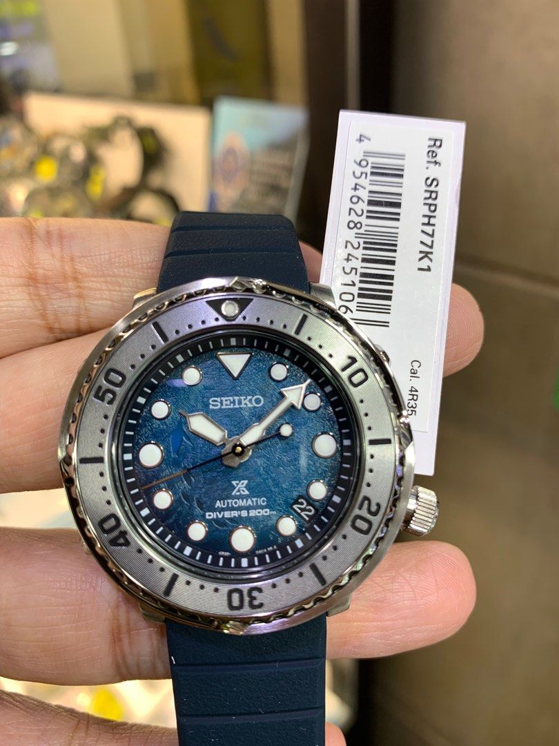 精工保護海洋系列機械潛水錶 SEIKO PROSPEX ANTARCTICA TUNA SAVE THE OCEAN AUTOMATIC DIVER WATCH JAPAN MOVEMENT ...