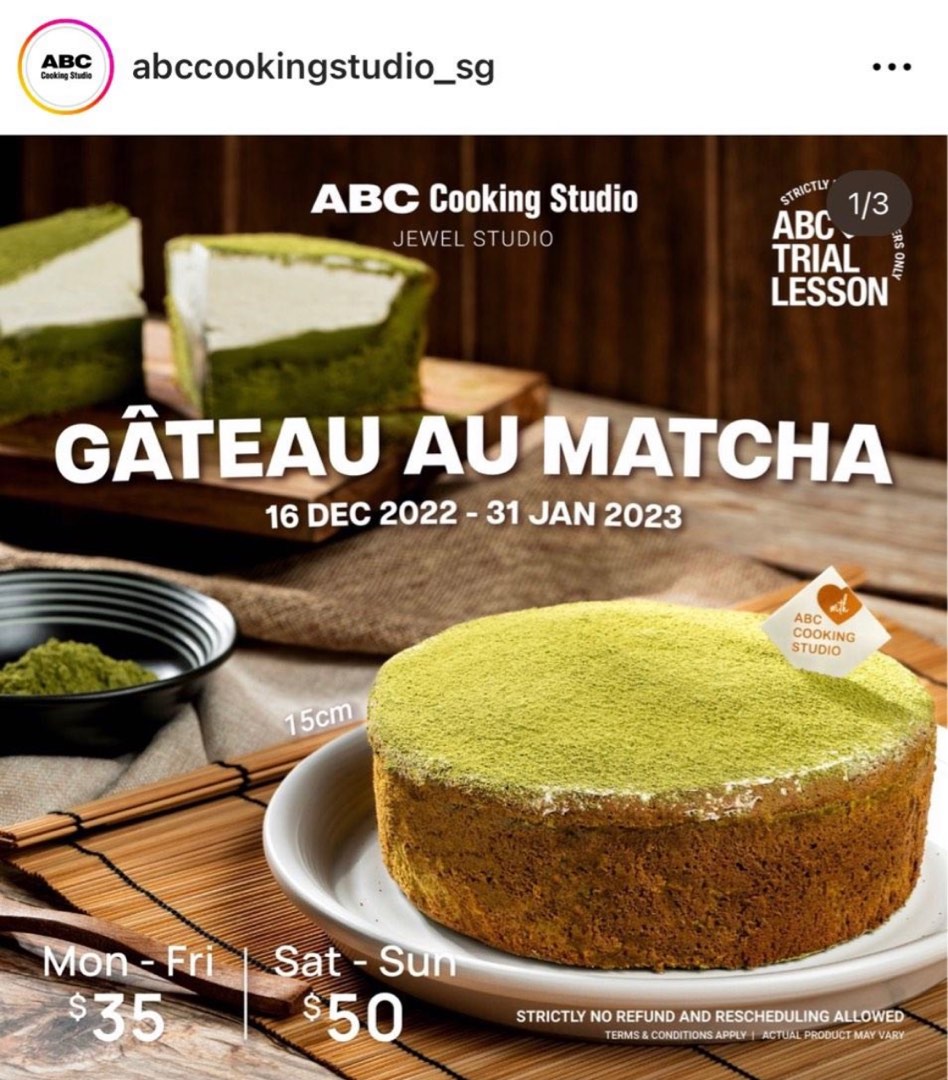 Abc cooking trial workshop class baking, Food & Drinks, Other Food ...