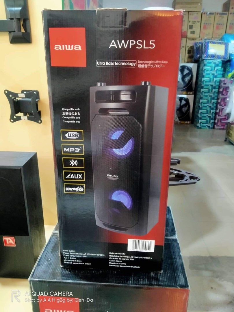 AIWA PORTABLE BLUETOOTH PARTY SPEAKER 40% OFF, Audio, Soundbars ...
