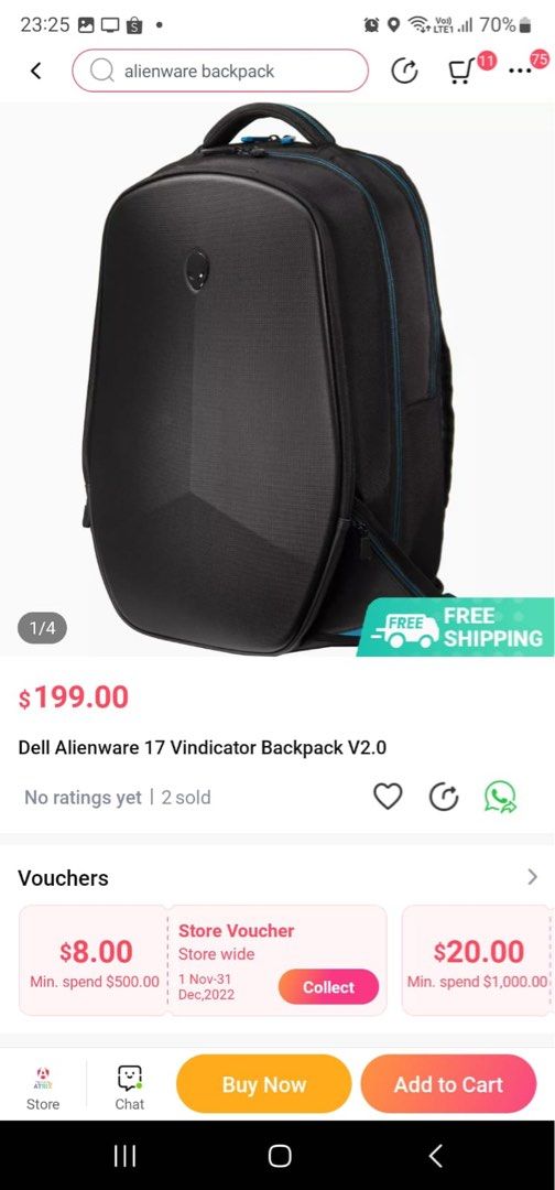 Alienware 17 Vindicator Backpack, Men's Fashion, Bags, Backpacks on ...
