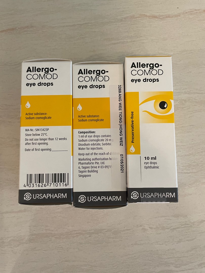 Allegro Comod eye drops sealed BNIB, Beauty & Personal Care, Vision ...
