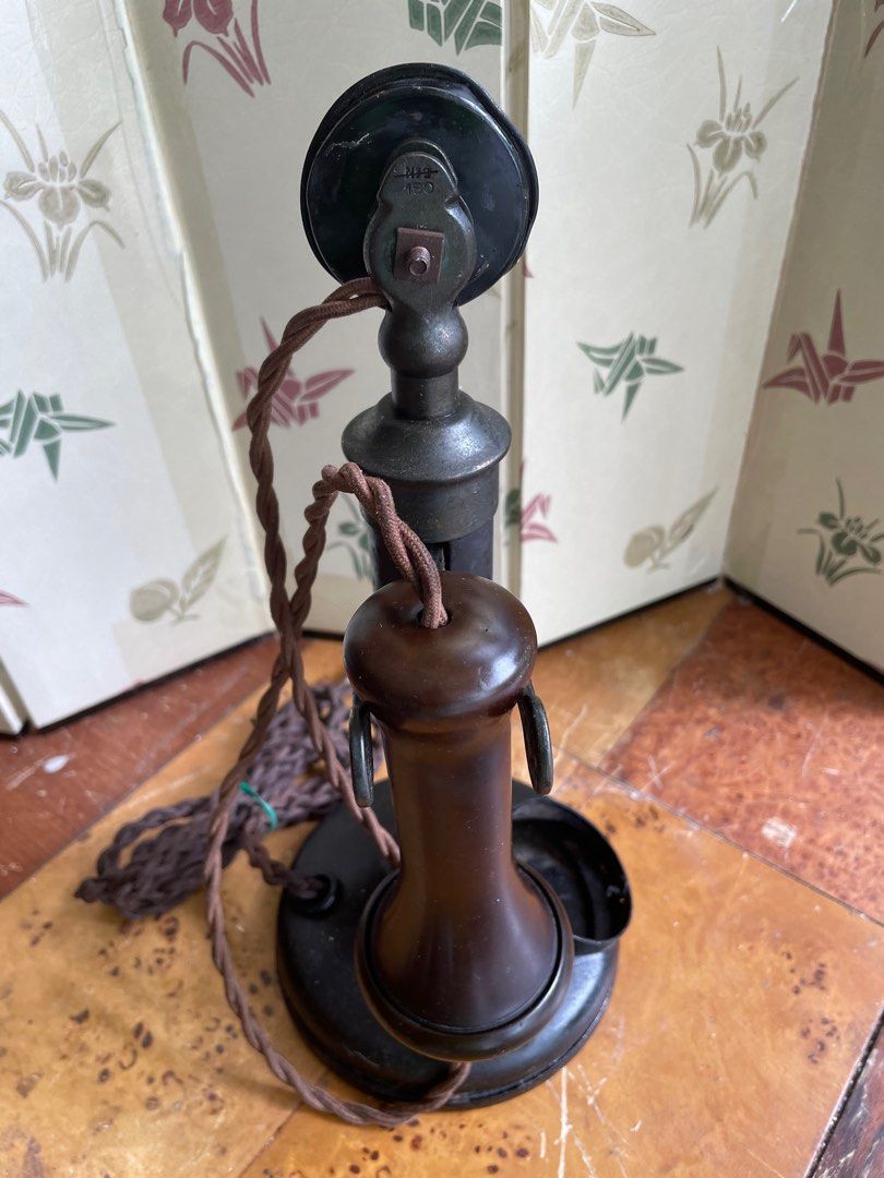 Antique English Early 1900's Telephone / Candlestick Phone, Hobbies ...