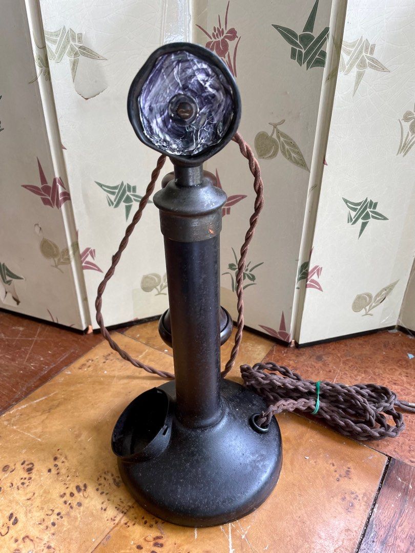 Antique English Early 1900's Telephone / Candlestick Phone, Hobbies ...