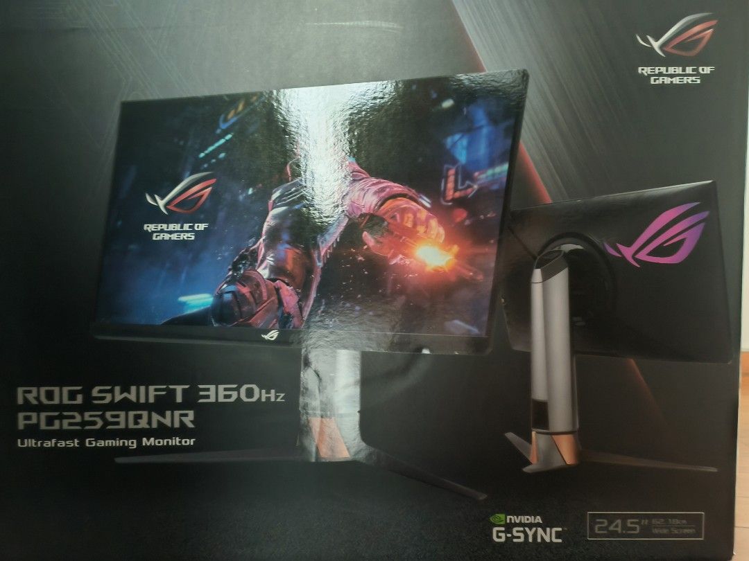 ASUS monitor ROG Swift PG259QNR, Computers & Tech, Parts & Accessories ...