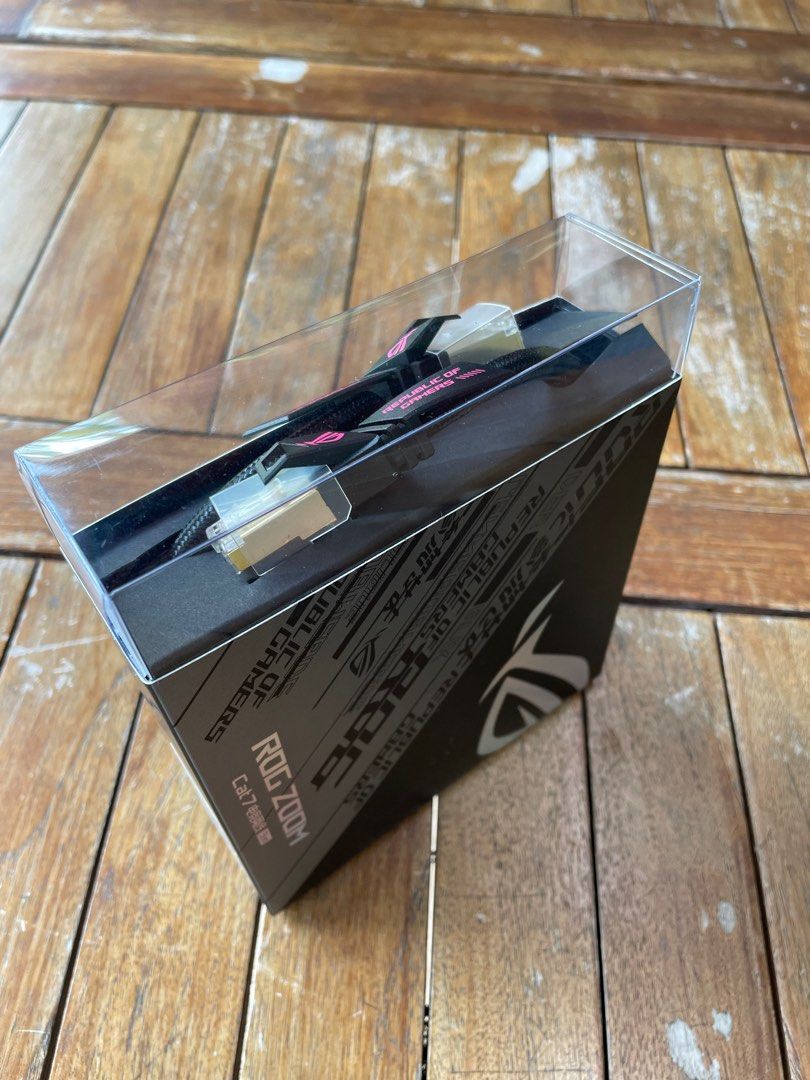 Asus ROG Zoom Cat 7 LAN Cable 3m, Computers & Tech, Parts & Accessories ...