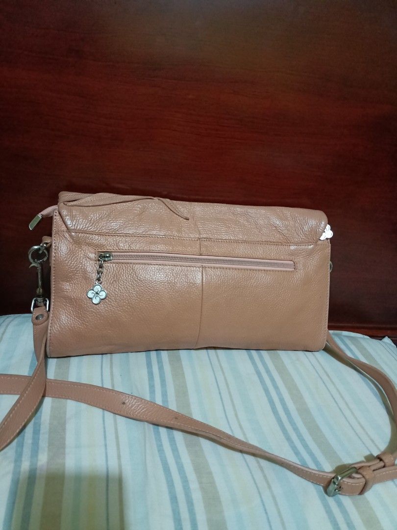 Bampo Genuine leather Sling bag, Women's Fashion, Bags & Wallets, Cross ...