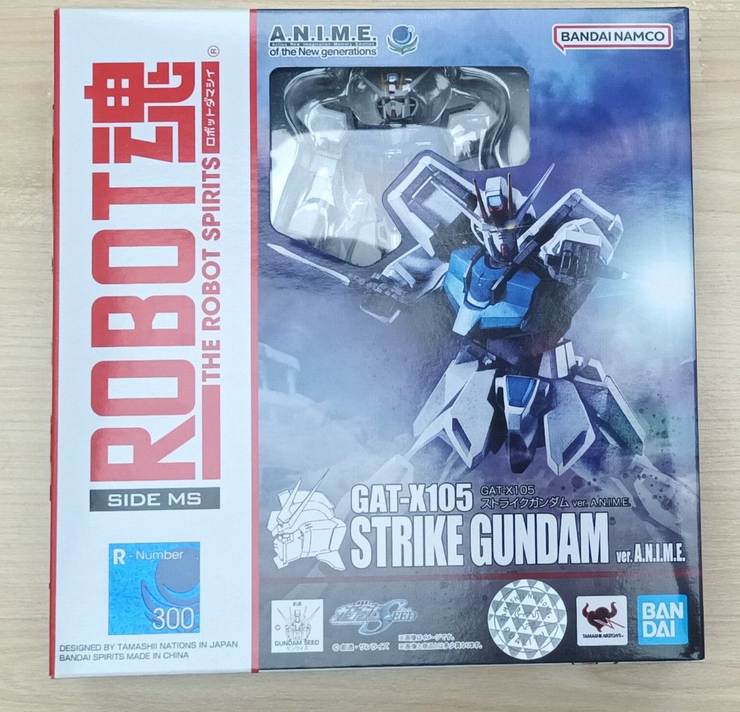 BANDAI TAMASHI Robot魂 R300 機動戰士SEED GAT-X105 STRIKE GUNDAM VER. A.N.I.M ...