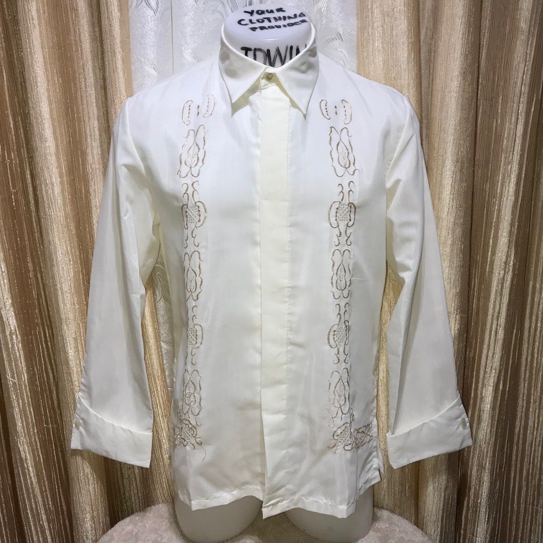 BARONG TAGALOG SIDES SPLIT HIDE FULLDOWN BUTTONS (PLS. VIEW ALL PHOTOS ...
