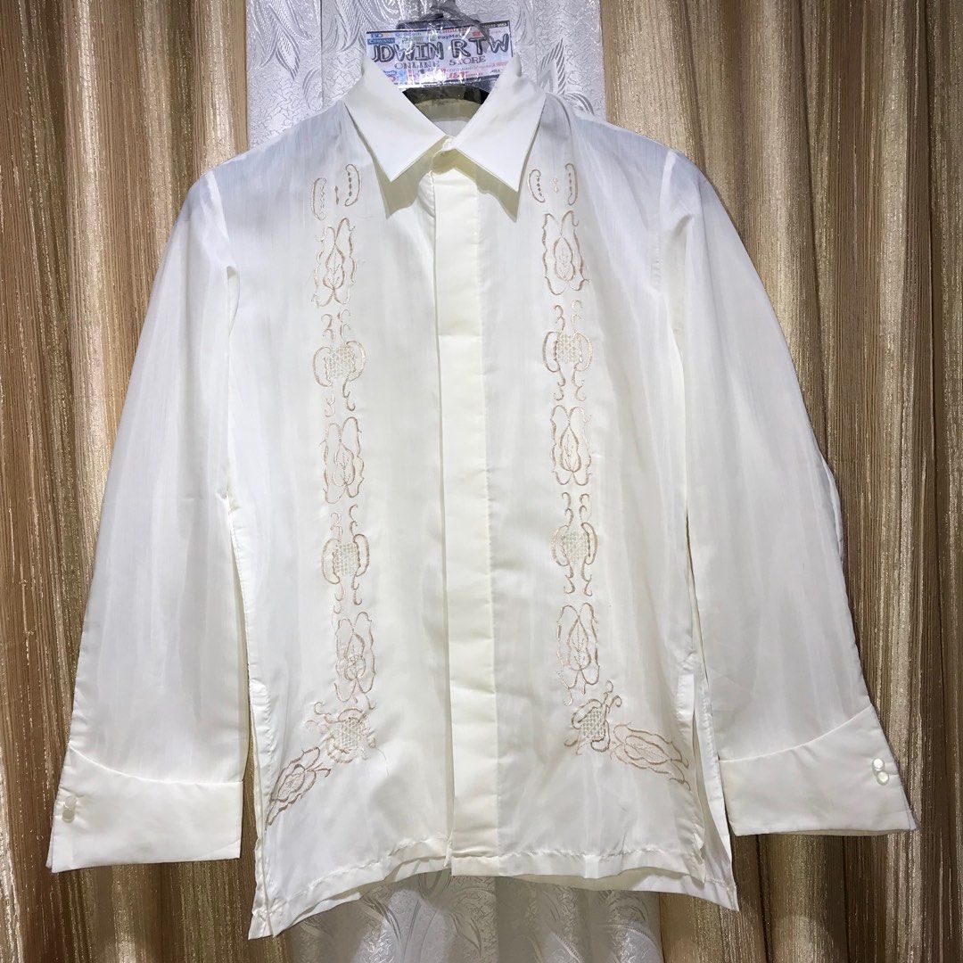 BARONG TAGALOG SIDES SPLIT HIDE FULLDOWN BUTTONS (PLS. VIEW ALL PHOTOS ...