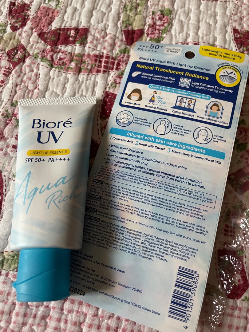 Biore UV sunscreen, Beauty & Personal Care, Face, Face Care on Carousell