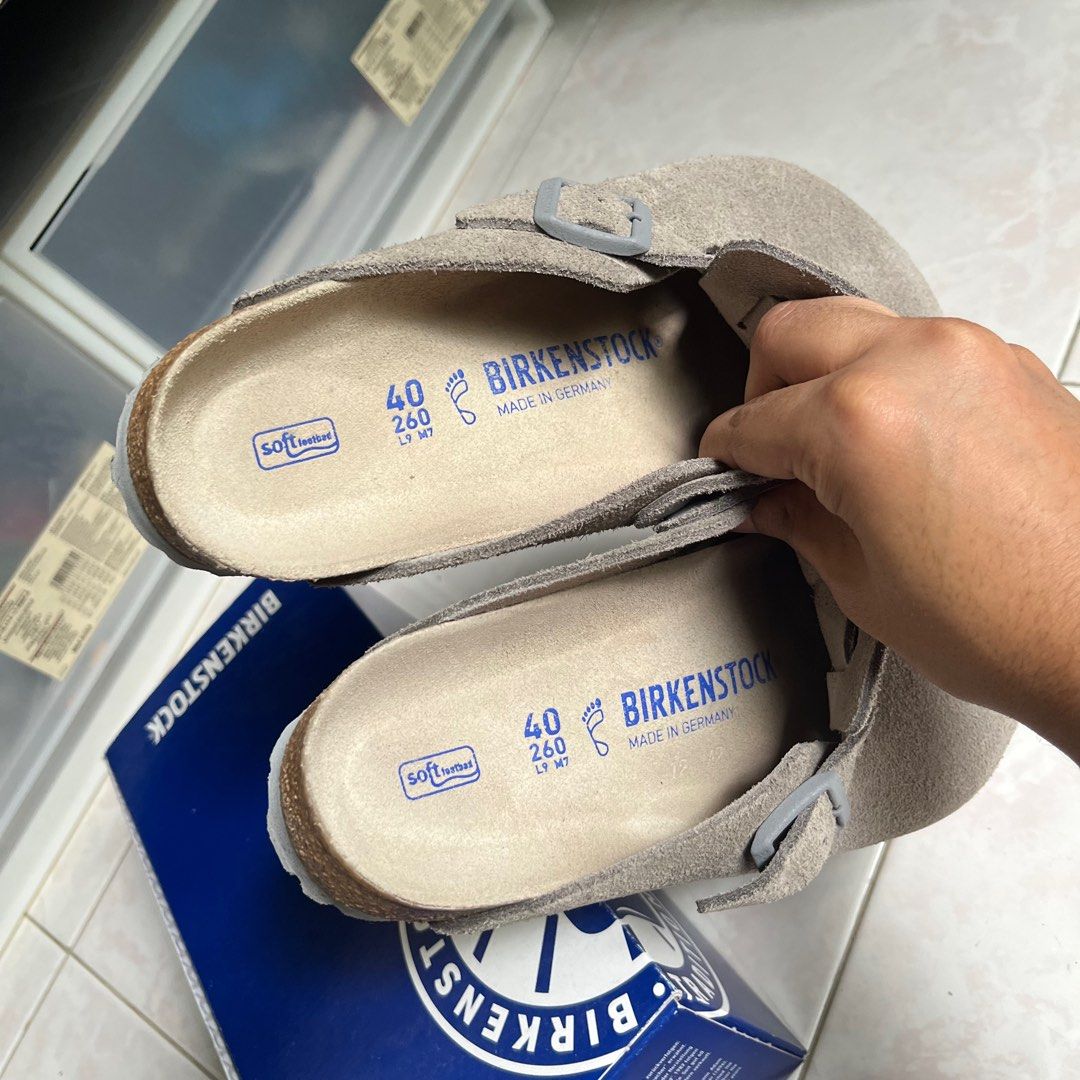 Birkenstock Boston Stone Coin, Men's Fashion, Footwear, Sneakers on ...