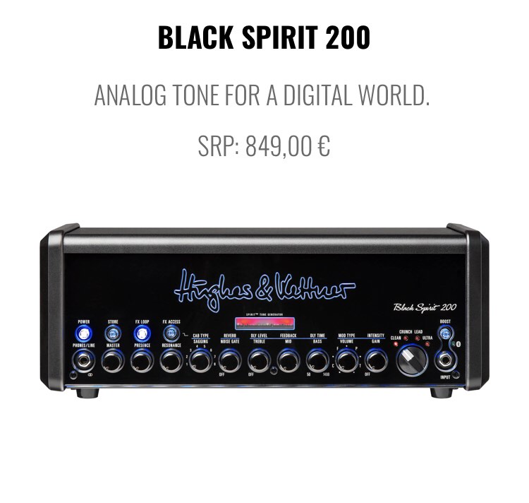 Black Spirit 200 Guitar Amplifier by Hughes and Kettner, Hobbies & Toys ...