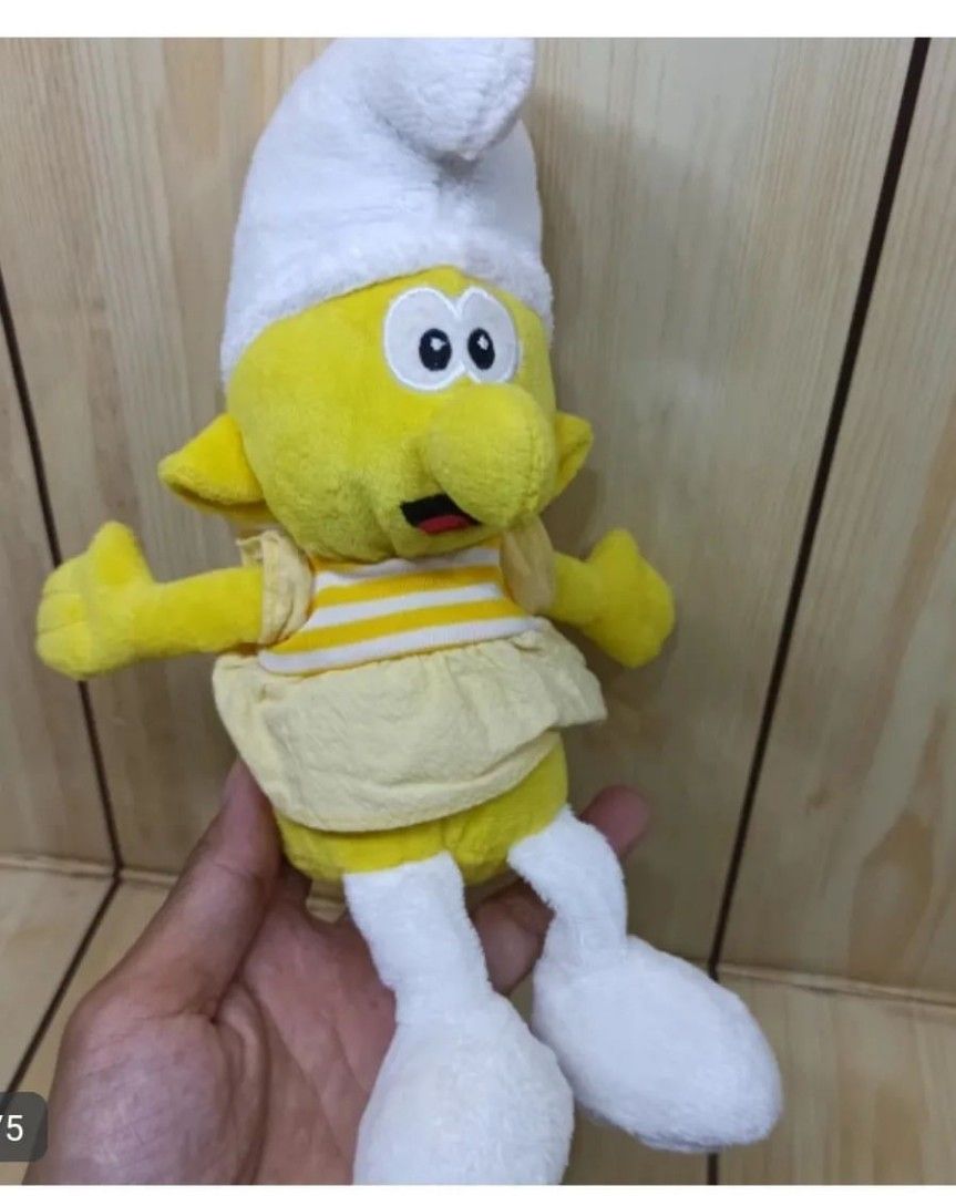 Boneka the Smurfs smurf yellow rare brand ter cutting, Toys ...