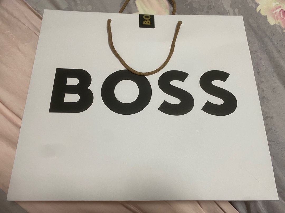 Boss paper bag, Luxury, Accessories on Carousell